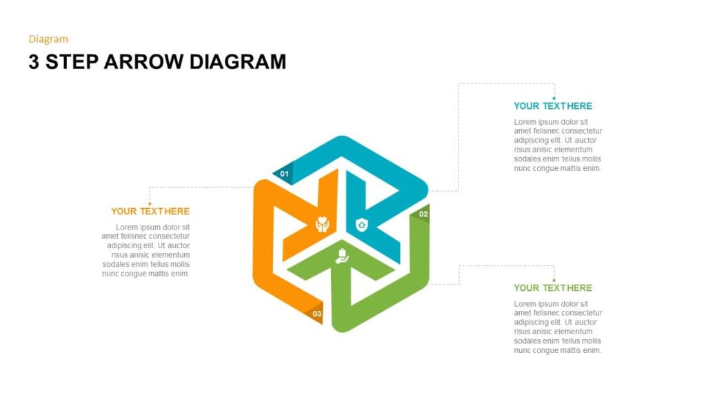 Free Arrow diagram PowerPoint templates and Google Slides
