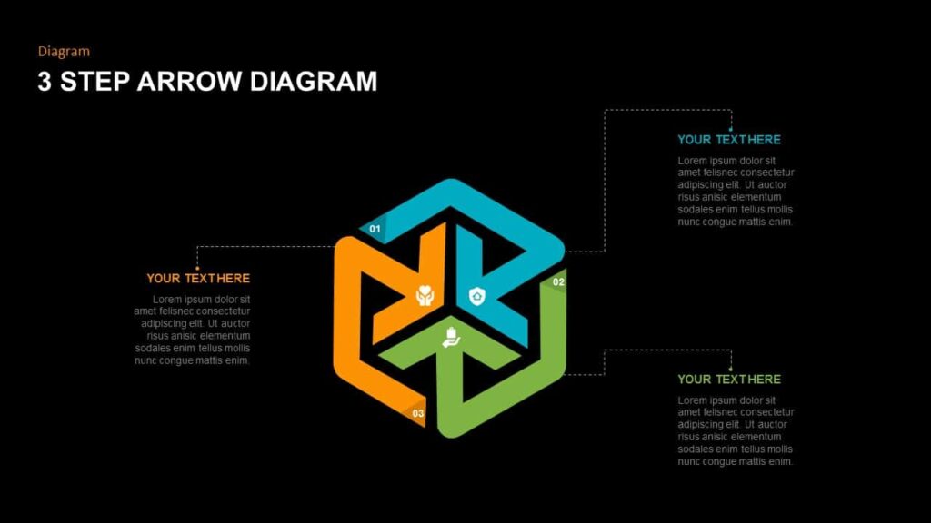 Free Arrow diagram PowerPoint templates and Google Slides