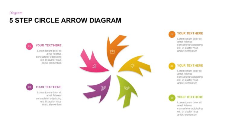 Free Arrow diagram PowerPoint templates and Google Slides