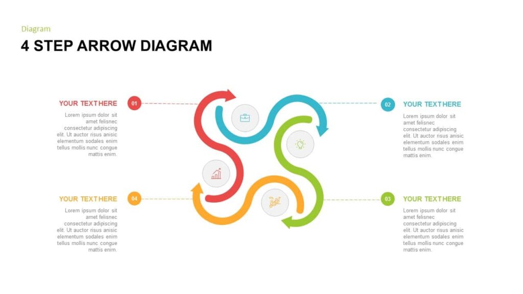 Free Arrow diagram PowerPoint templates and Google Slides