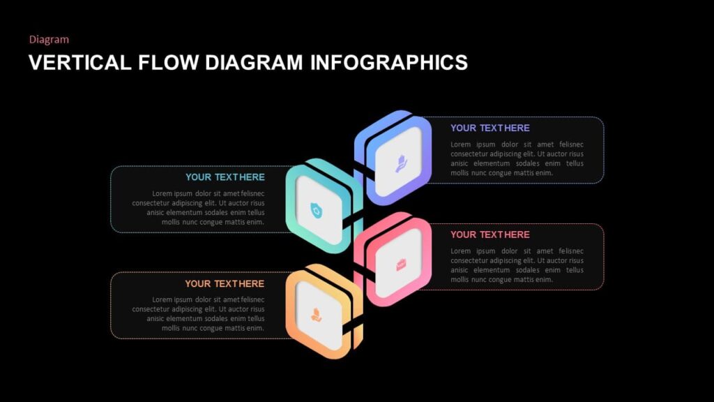 Free Vertical PowerPoint Flow Diagram & Google Slides