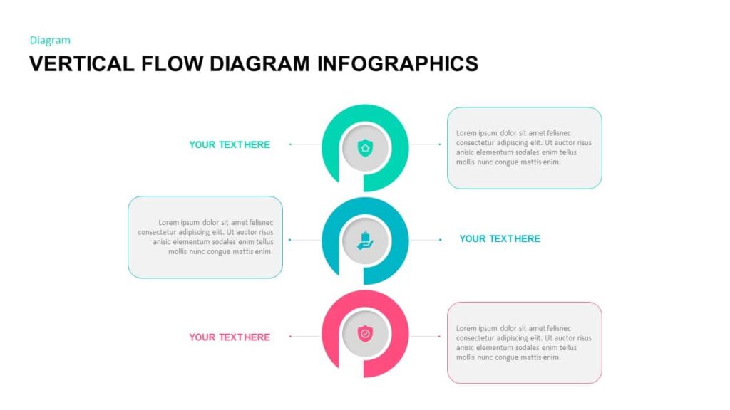 Free Vertical PowerPoint Flow Diagram & Google Slides