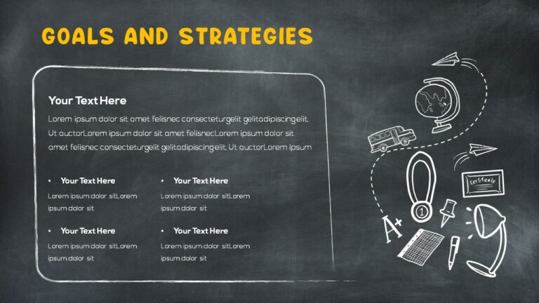 Free Animated Chalkboard Education Deck Google Slides Templates