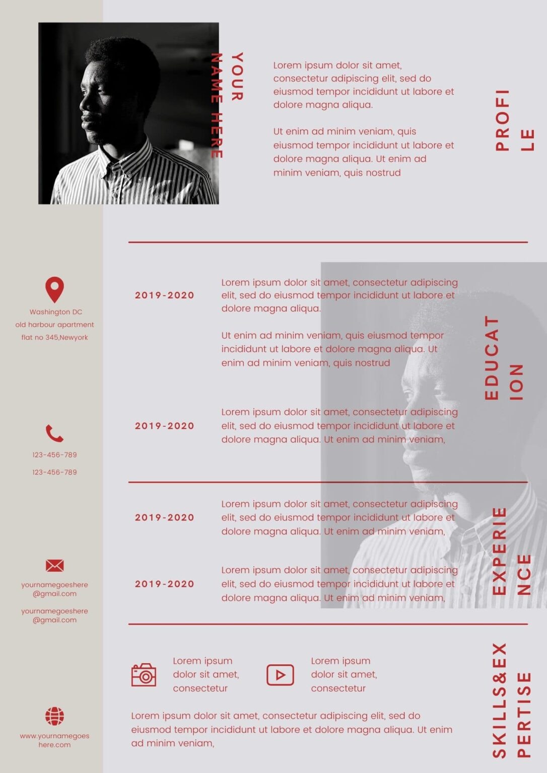 Free Canva Simple Resume Templates | Slidechef