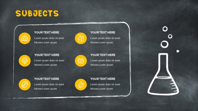 Free Animated Chalkboard Education Deck Google Slides Templates