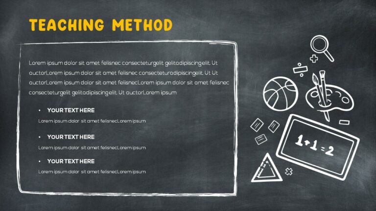 Free Animated Chalkboard Education Deck Google Slides Templates