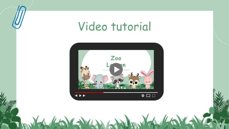Free Animated Zoo Animal Google Slides and PowerPoint Templates