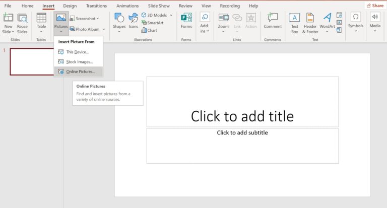How to Add GIFs in PowerPoint