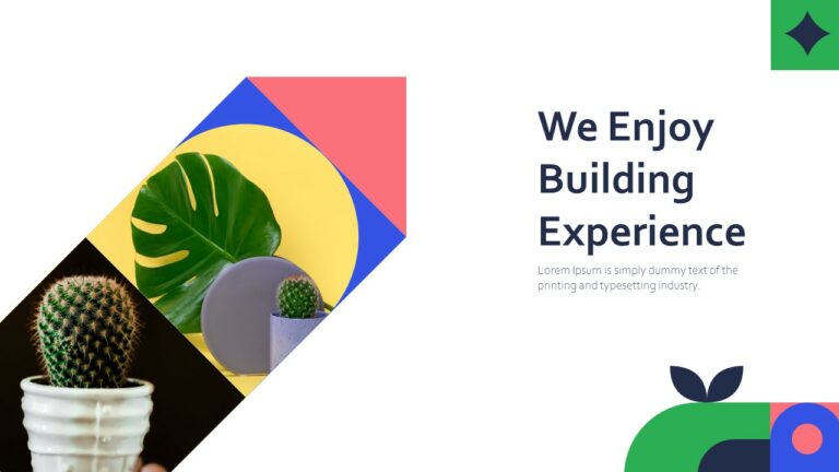 Mosaic Pattern Free Pitch Deck Google Slides and PowerPoint Template