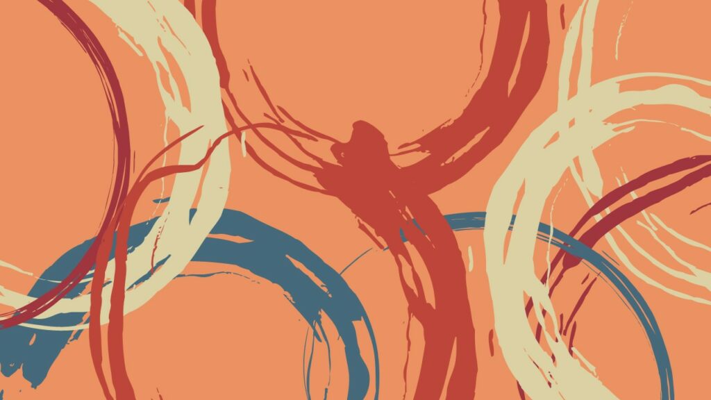 Free Google Slides Brush Stroke Background Template PowerPoint