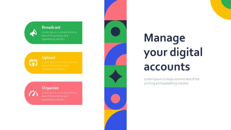 Mosaic Pattern Free Pitch Deck Google Slides and PowerPoint Template