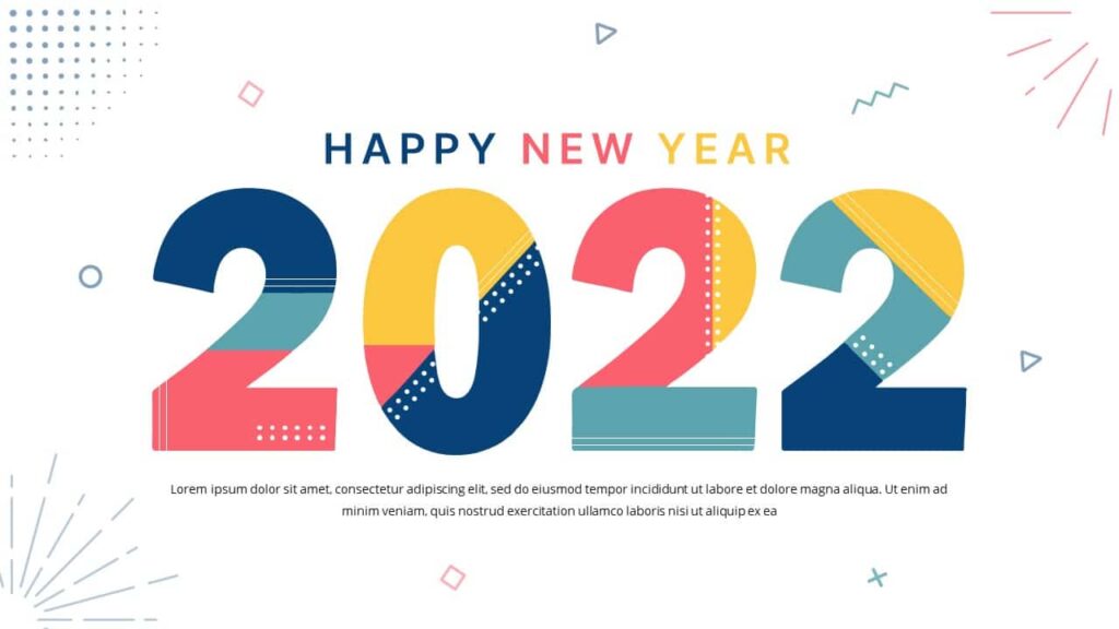 Free Google Slides Happy New Year 2022 Template PowerPoint