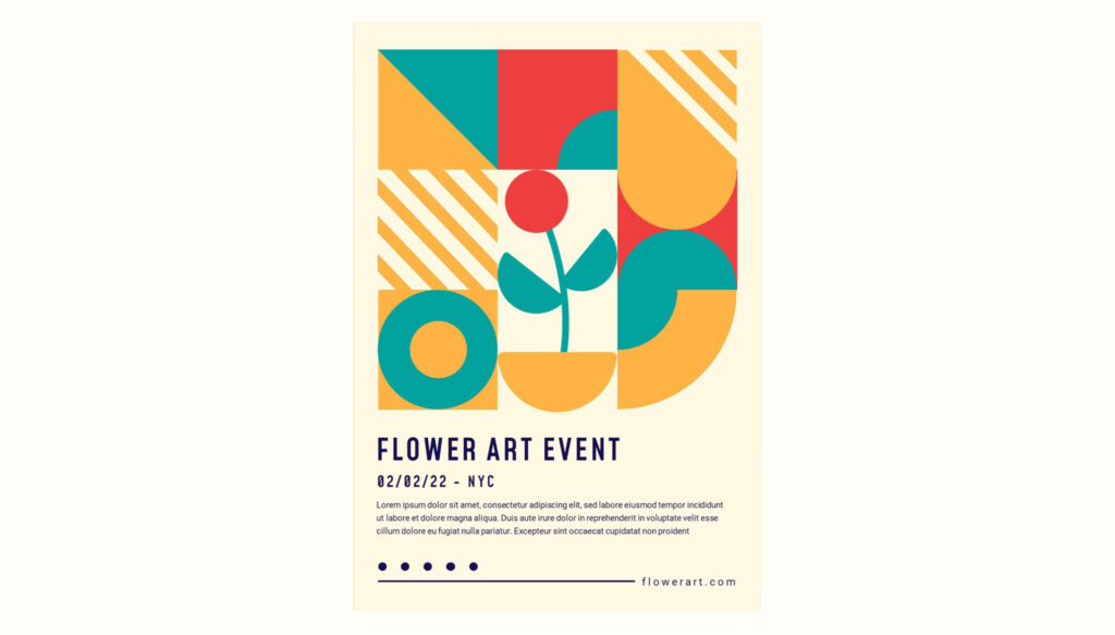 Free Google Slides Modern Poster Design Template PowerPoint