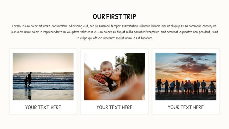 Free Google Slides Interactive Photo Album Template PowerPoint