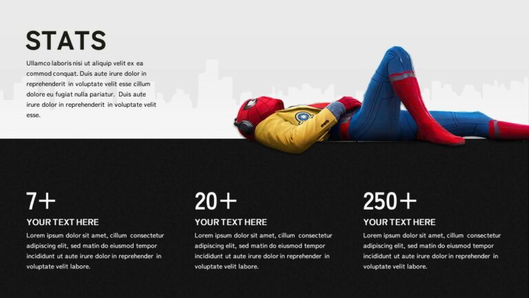 Free Spider man template PowerPoint & Google Slides