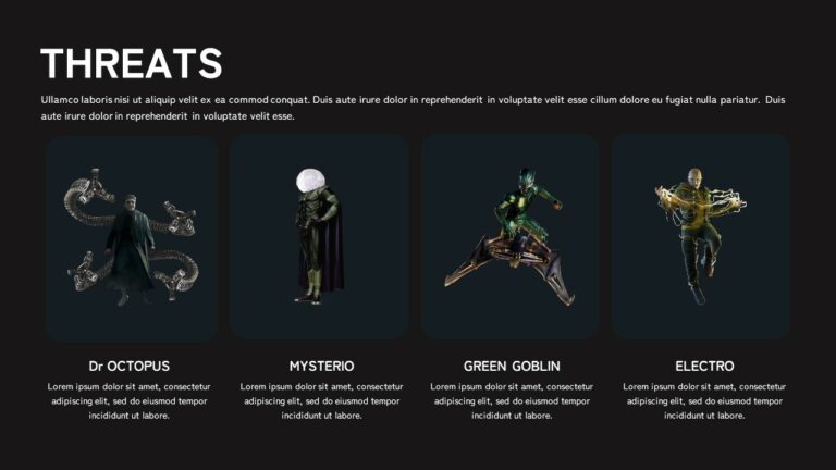 Free Spider man template PowerPoint & Google Slides