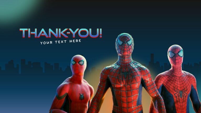 Free Spider man template PowerPoint & Google Slides