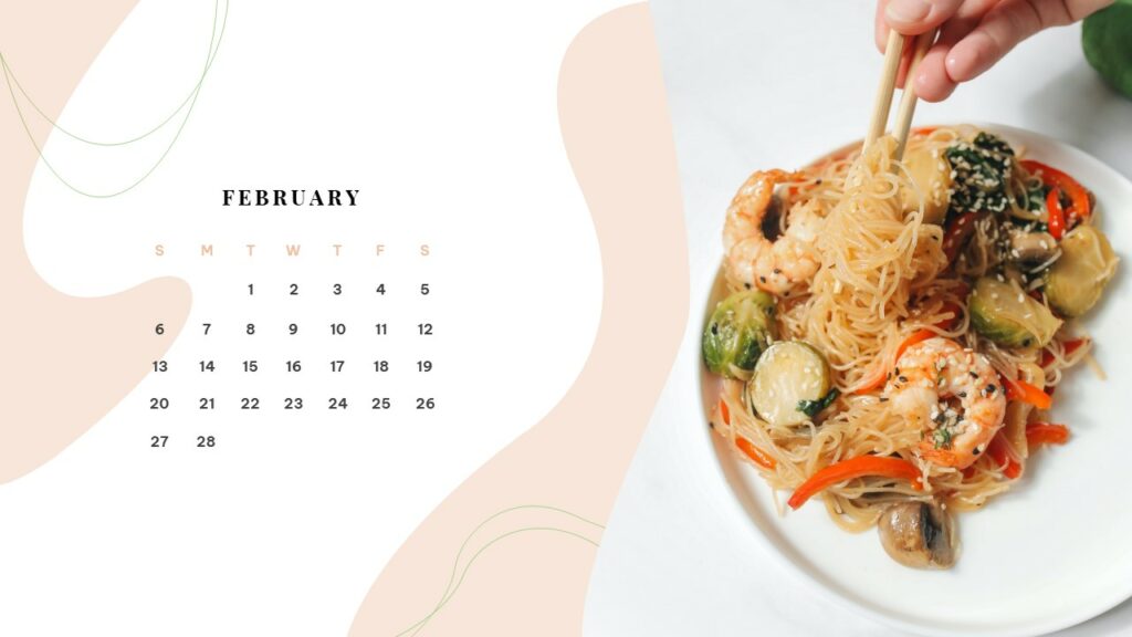 Free Google Slides Food Calendar 2022 PowerPoint Template
