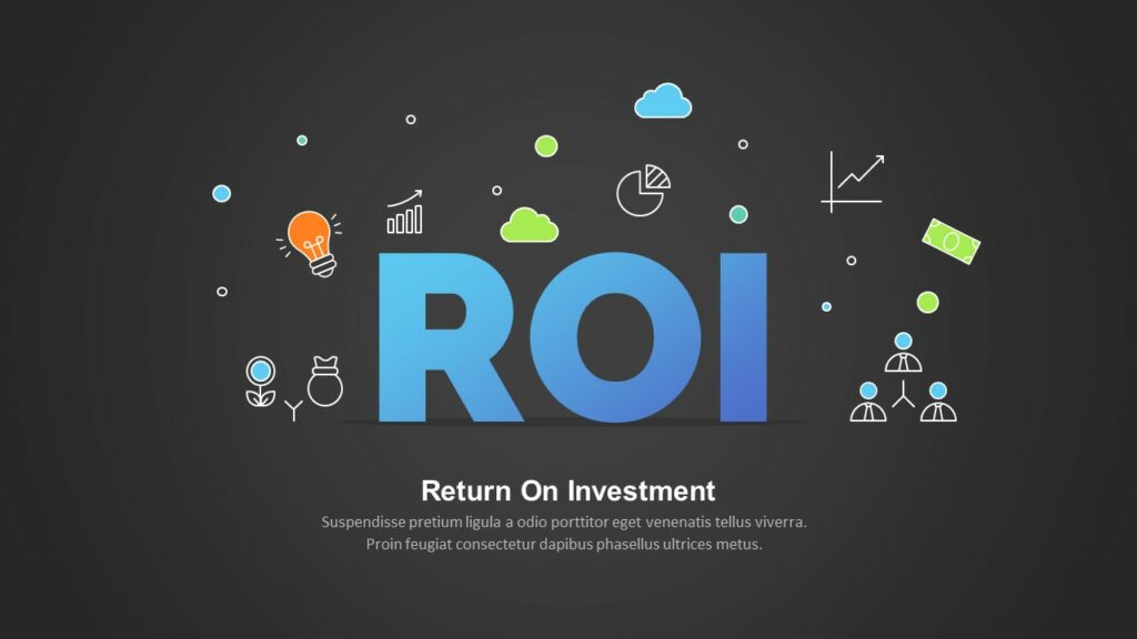 Free ROI Infographic PowerPoint Template and Google Slides