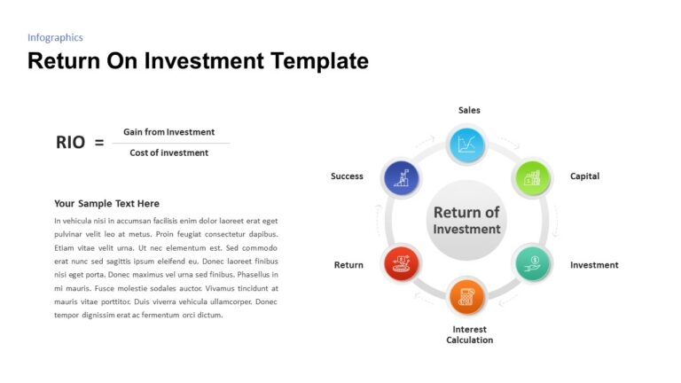 Free ROI Infographic PowerPoint Template and Google Slides