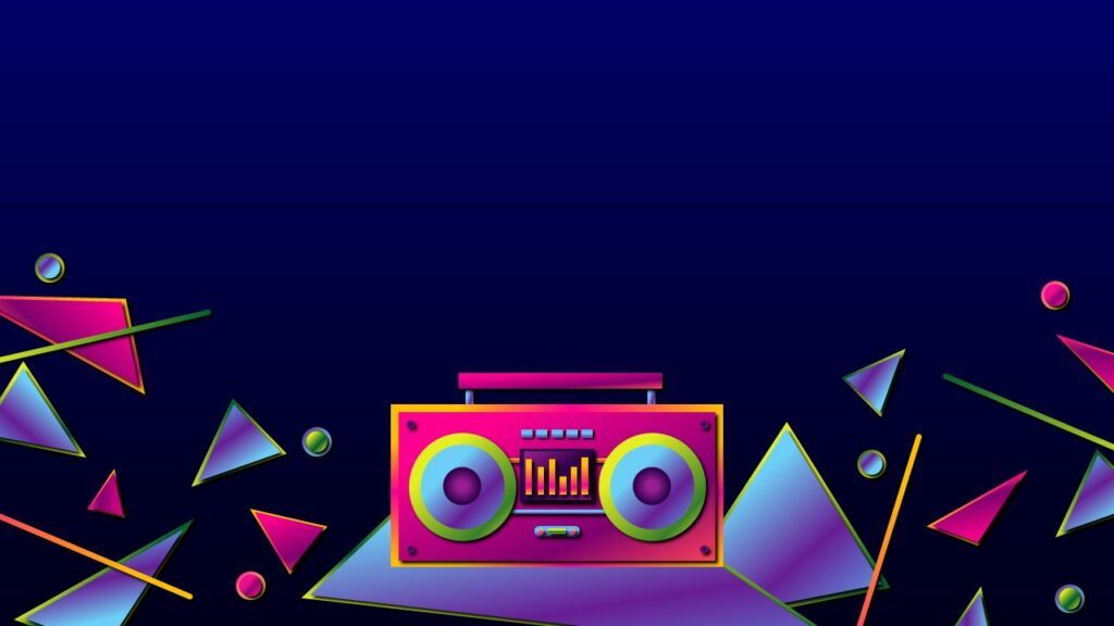 Free 90s Background PowerPoint Template and Google Slides