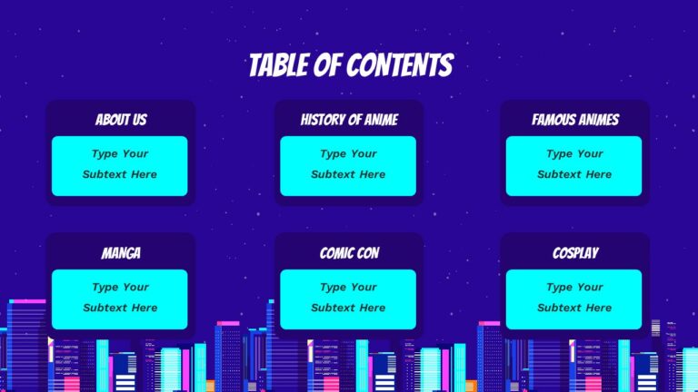 Free anime templates PowerPoint and Google Slides