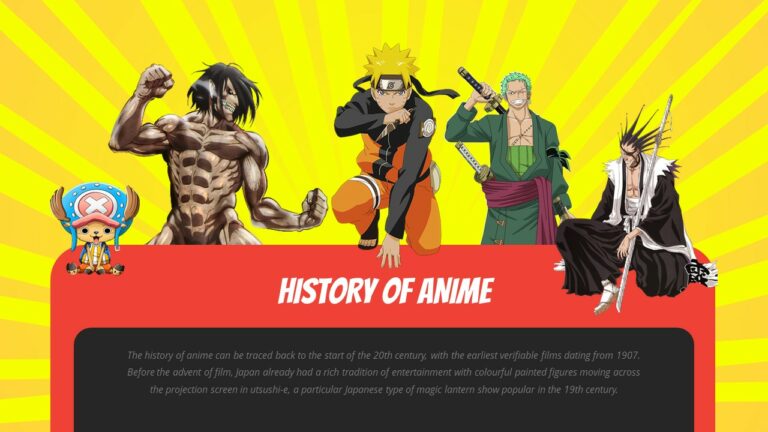 Free anime templates PowerPoint and Google Slides