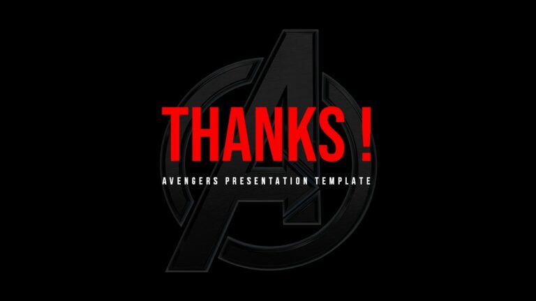 Free Animated Avengers Theme Template PowerPoint & Google Slides