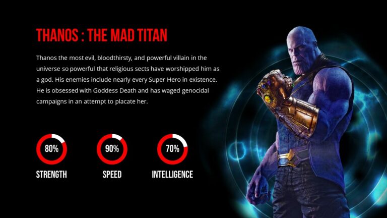 Free Animated Avengers Theme Template PowerPoint & Google Slides