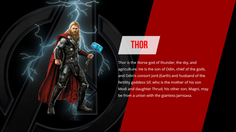 Free Animated Avengers Theme Template PowerPoint & Google Slides