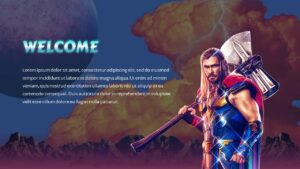 Free Thor Love and Thunder Theme Template