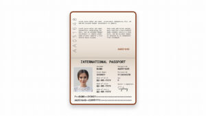 Free Blank Passport Template PowerPoint & Google Slides
