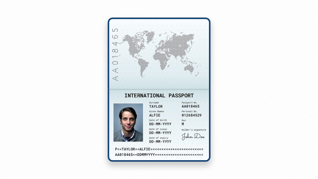 Free Blank Passport Template PowerPoint & Google Slides