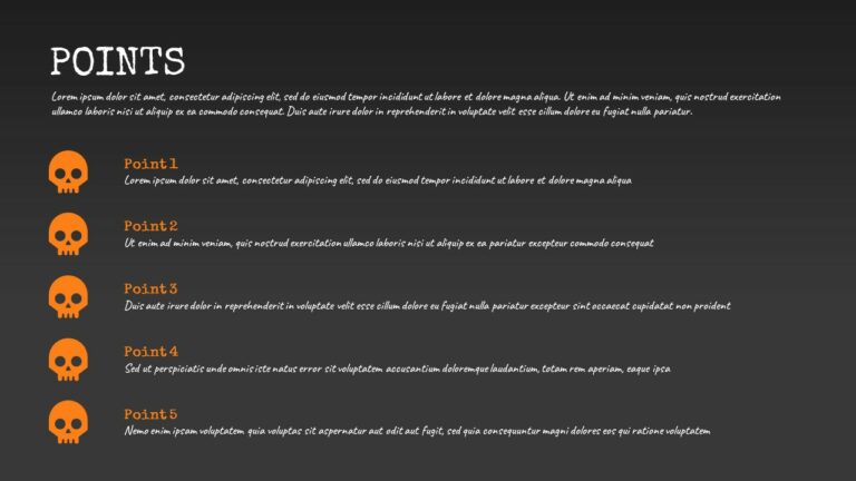 Free Spooky Dark Halloween PowerPoint Template