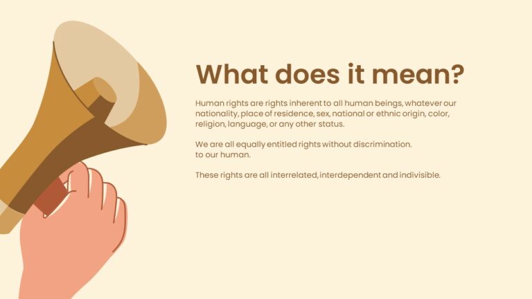 Free Human Rights PPT Template & Google Slides