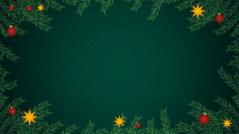 Free Google Slides Christmas Holiday Background PPT Template