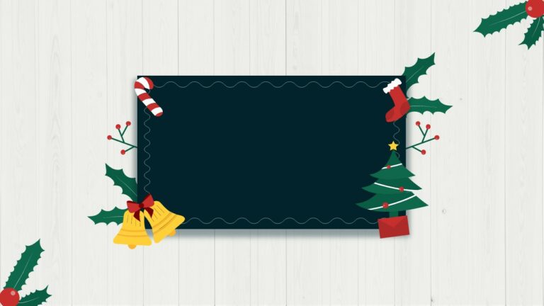 Free Google Slides Christmas Holiday Background PPT Template