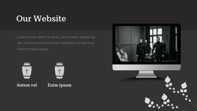 Free Google Slides Funeral Program PowerPoint Template