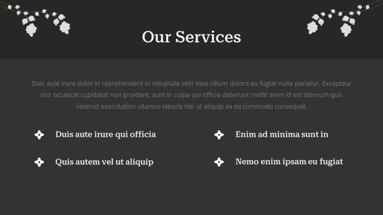 Free Google Slides Funeral Program PowerPoint Template