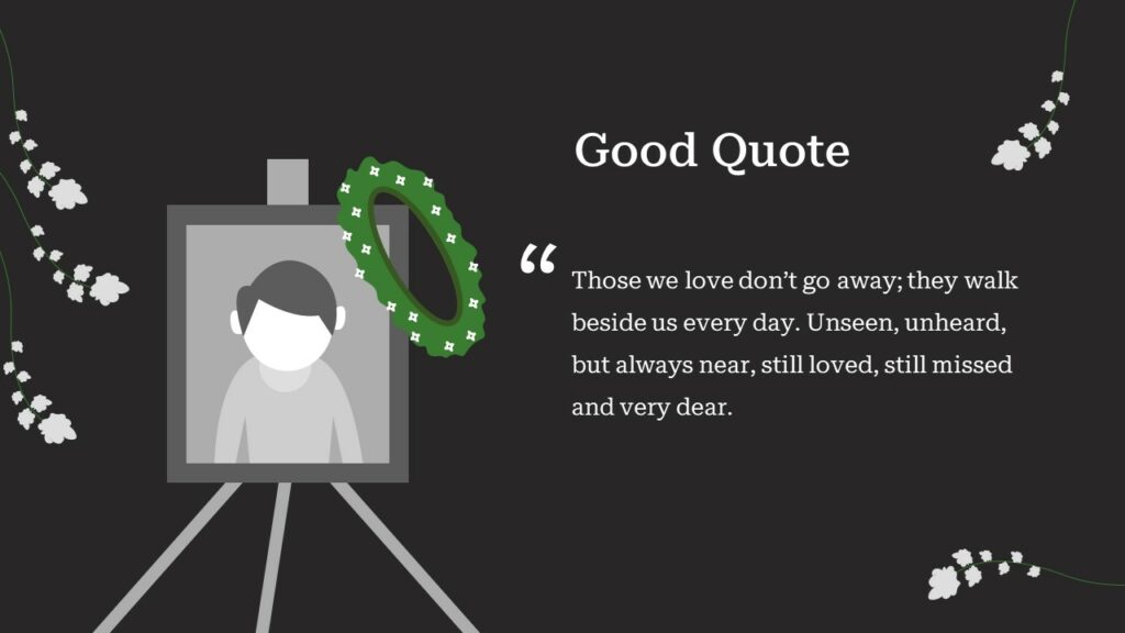 Free Google Slides Funeral Program PowerPoint Template