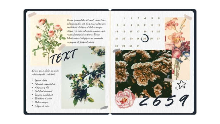 Free Google Slides Scrapbook Template PowerPoint