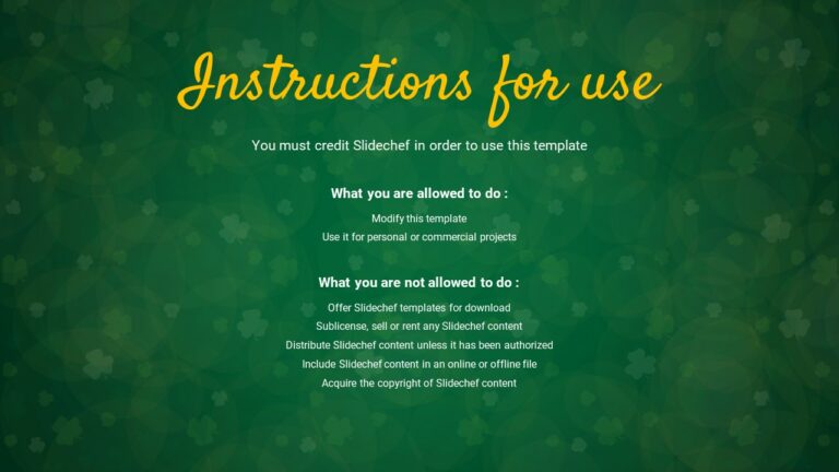 Free Shamrock Template PowerPoint and Google Slides