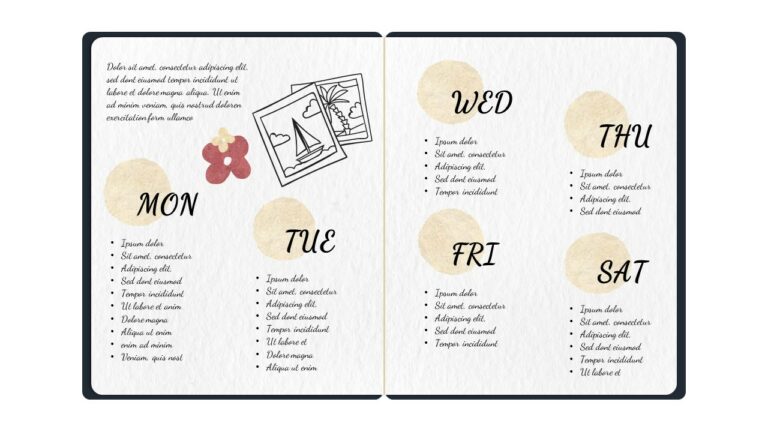 Free Google Slides Scrapbook Template PowerPoint