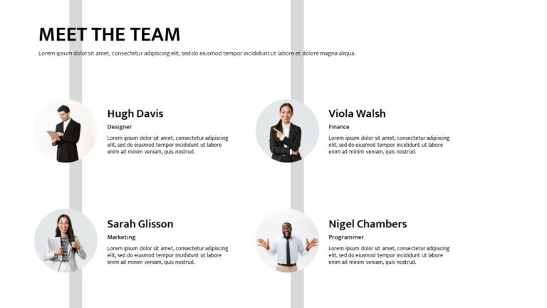 Free Meet the team Template PowerPoint & Google Slides