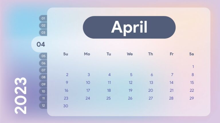 Free Interactive 2023 Calendar Template PowerPoint & Google Slides