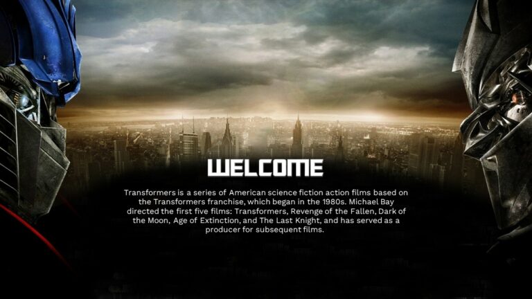 Free Transformers template PowerPoint & Google Slides