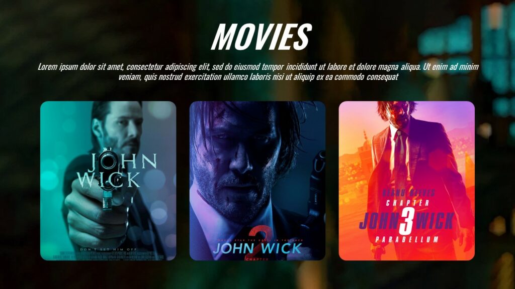Free John Wick Template PowerPoint & Google Slides