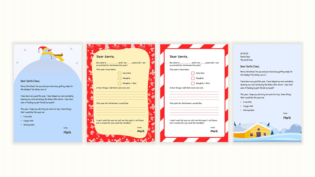 Free Santa Letter Template PowerPoint & Google Slides