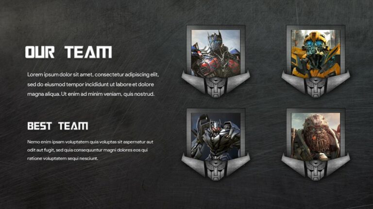 Free Transformers template PowerPoint & Google Slides