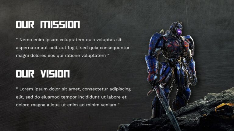 Free Transformers template PowerPoint & Google Slides